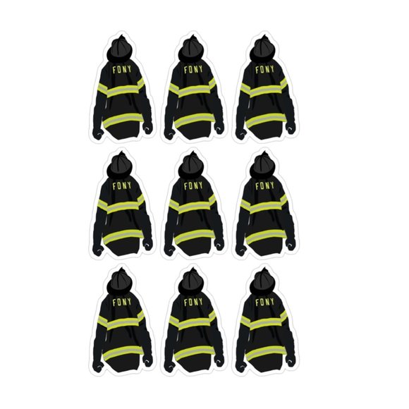 Design | Fdny Nyc Fire Department Fire Fighter Jacket Laminated Vinyl ...